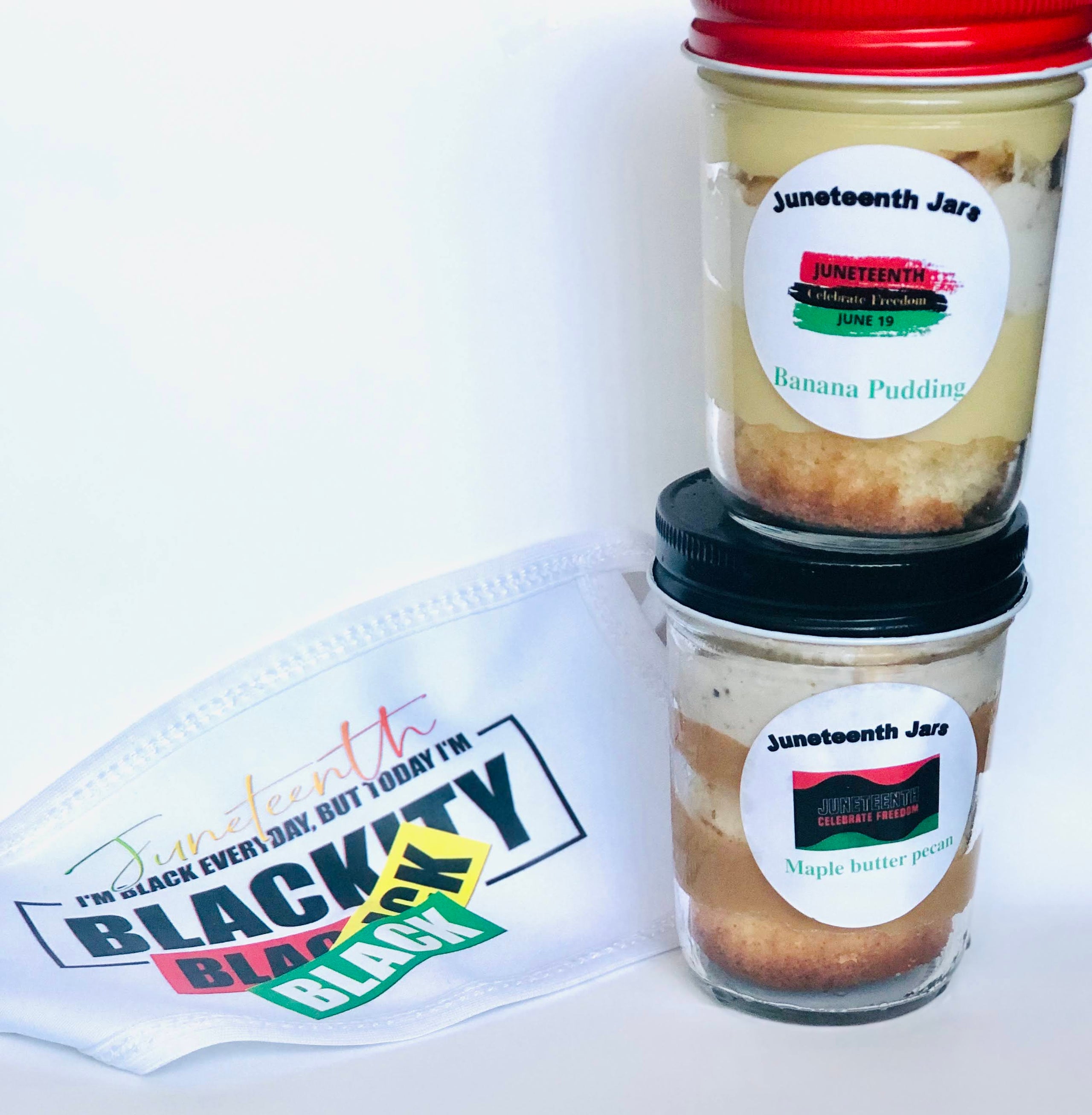 Juneteenth Jars 4 Pack | Scratch My Batch Home Cupcakery & Bake Shop